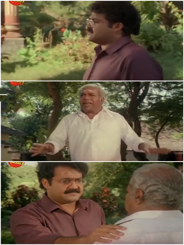 Mohanlal-Thilakan-Meme-Manichithrathazhu-Movie-Plain-Memes - Malayalam ...